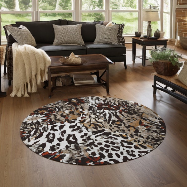 Cheetah Rug - Etsy