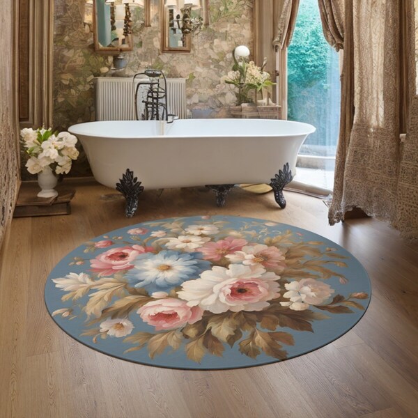 Shabby Chic Rug - Etsy