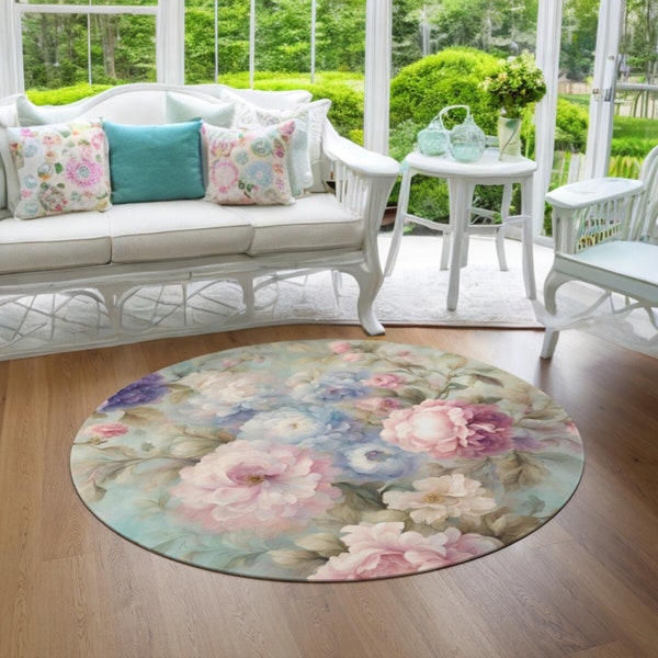 Shabby Chic Rug - Etsy