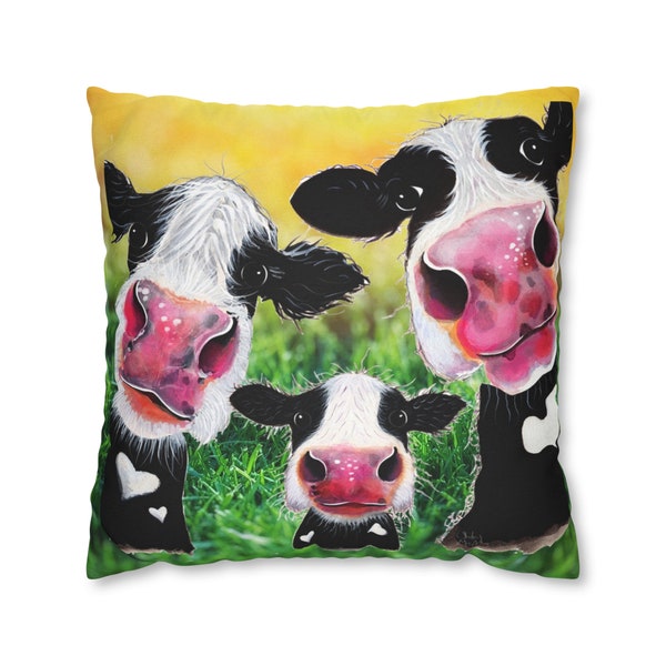 Cow Pillow Cover - Etsy