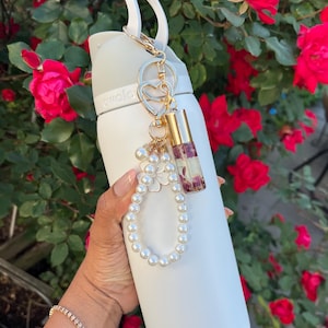 Portable Botanical Fragrance Oil Keychain Roller (5ml), Water Bottle ...