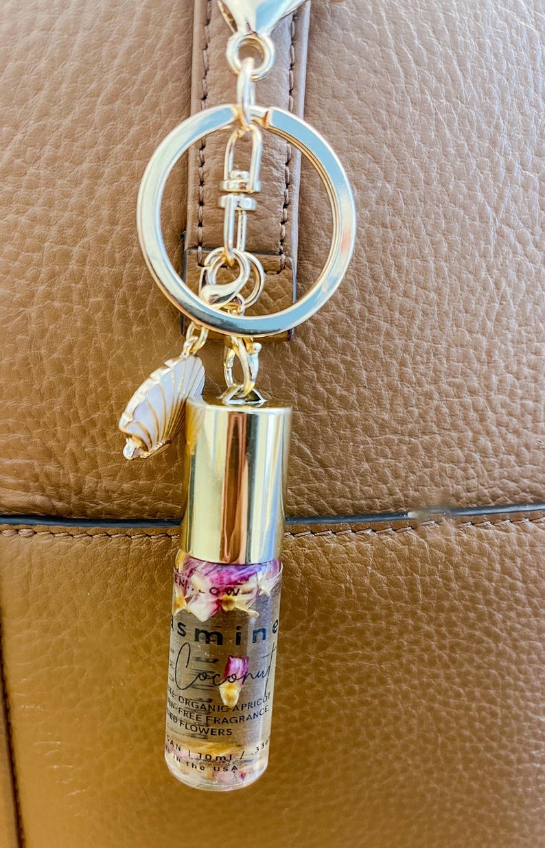 Portable Botanical Fragrance Oil Keychain Roller (5ml) – Many Scents to ...