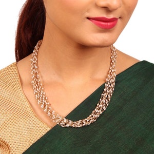 925 Silver Rice Pearl Chain - Etsy