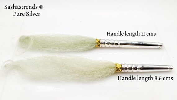 Temple Style White Pankh Pure Silver Gift Items Silver Pooja - Etsy