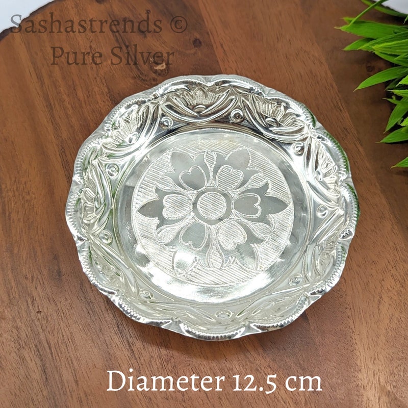 Pure Silver Dinner Plates - Etsy