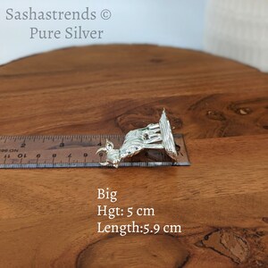 925 Silver Gomatha/ Cow & Calf Silver Gift Items Silver Pooja Items for ...