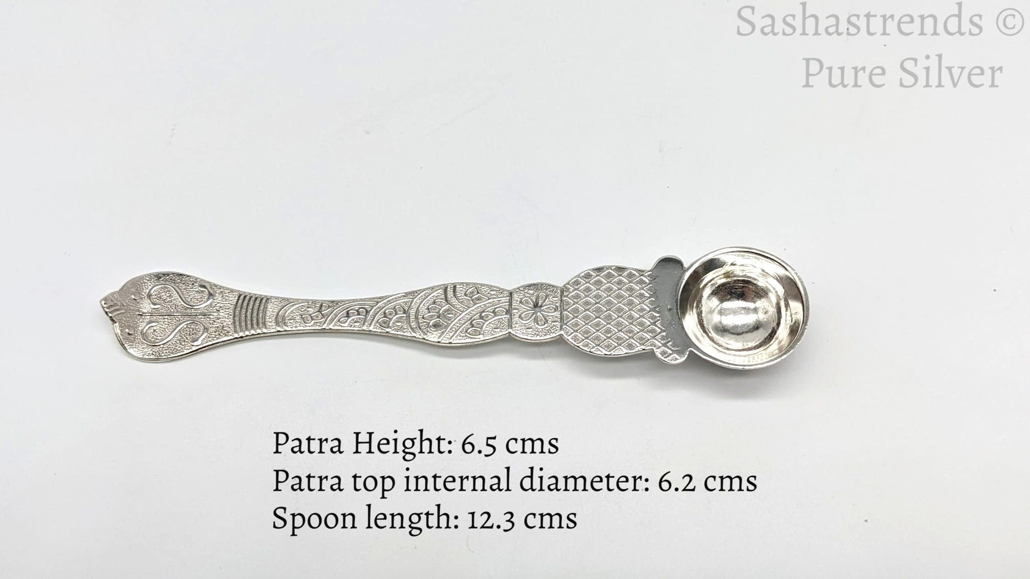 Pure Silver Panchapatra Set 925 Silver Gift Items Pooja - Etsy