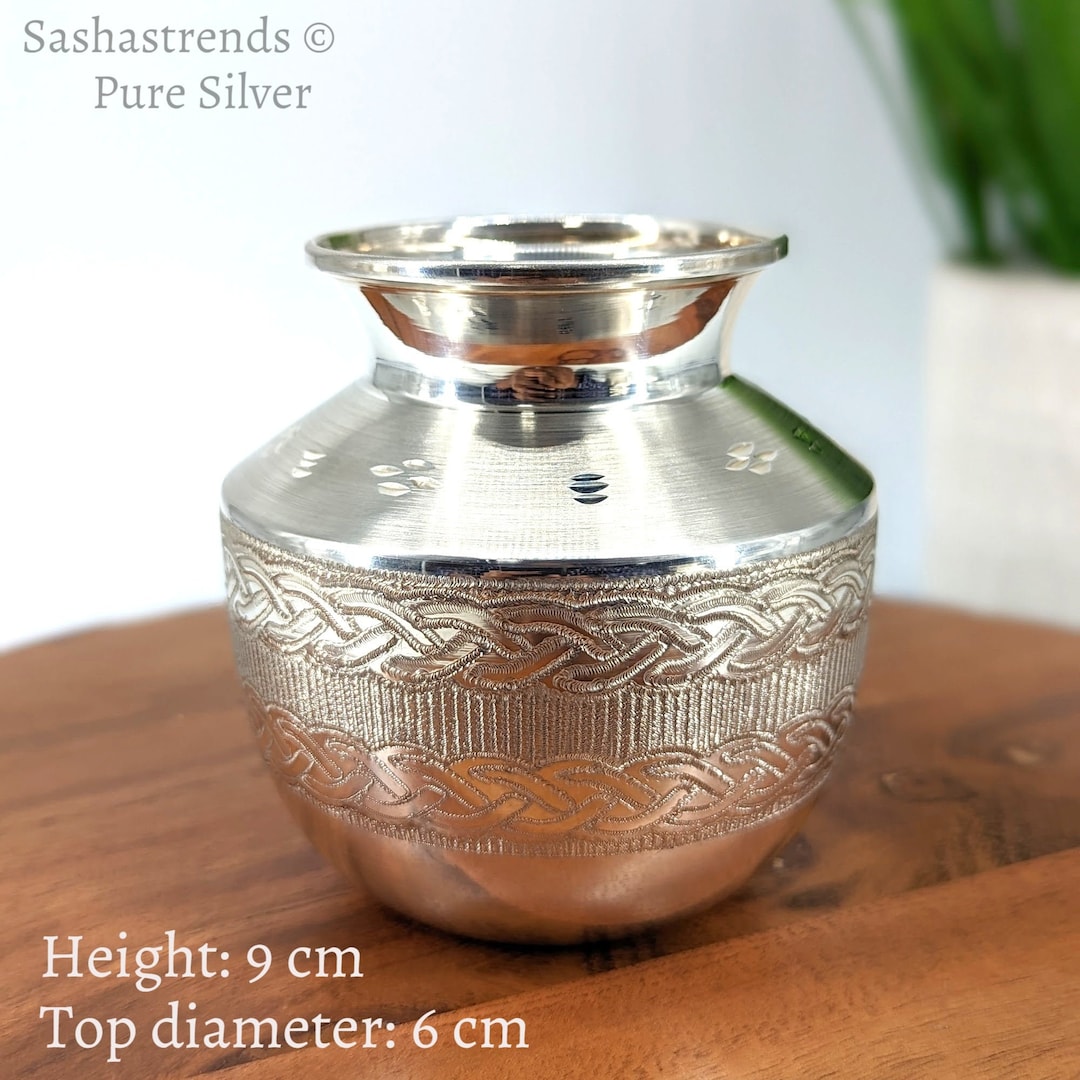 Pure Silver Kalasam/kalash 9 Cm Height/wgt 108 Gms Silver - Etsy
