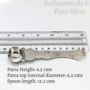 Pure Silver Panchapatra Set - 925 Silver Gift Items- Pooja Items for ...