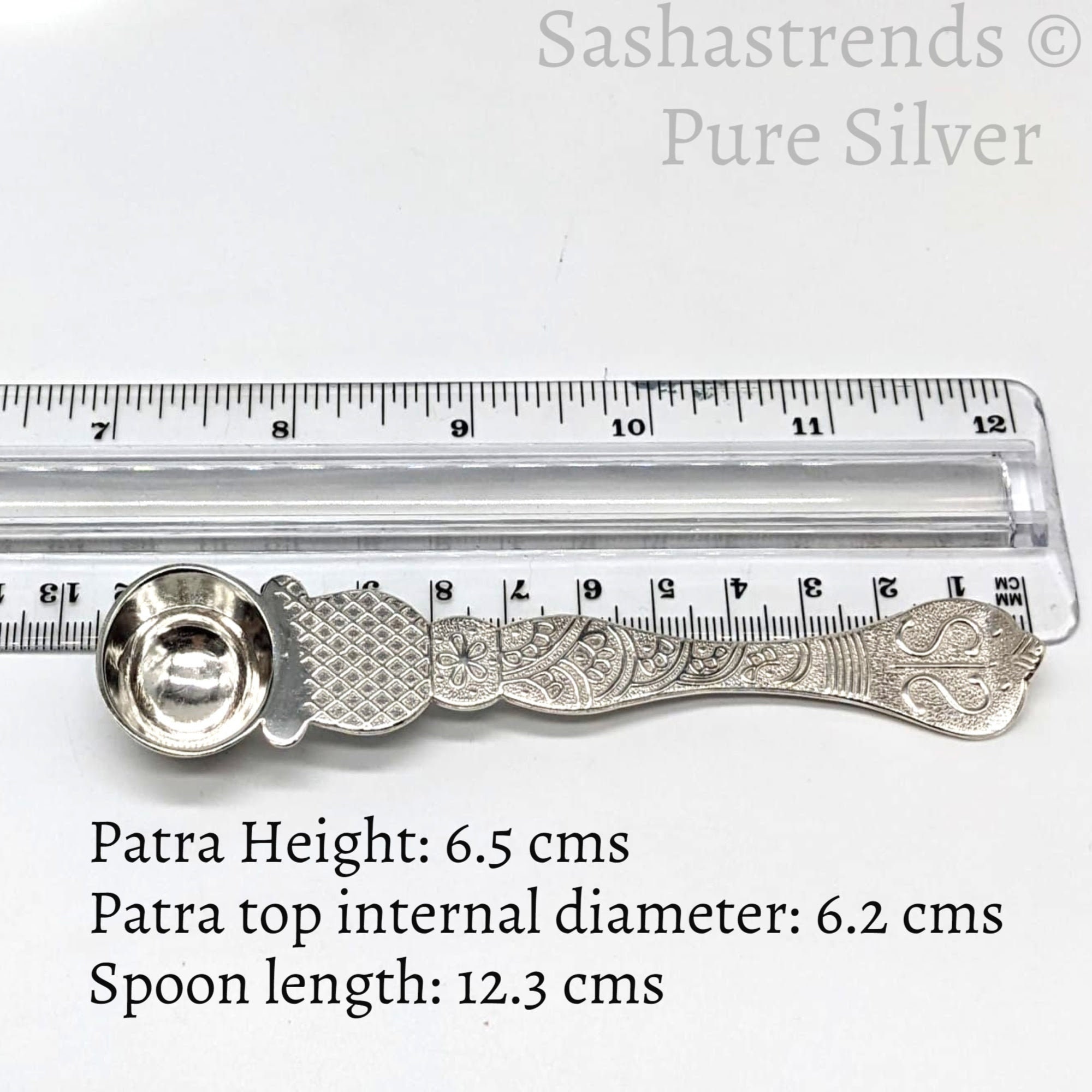 Pure Silver Panchapatra Set 925 Silver Gift Items Pooja - Etsy