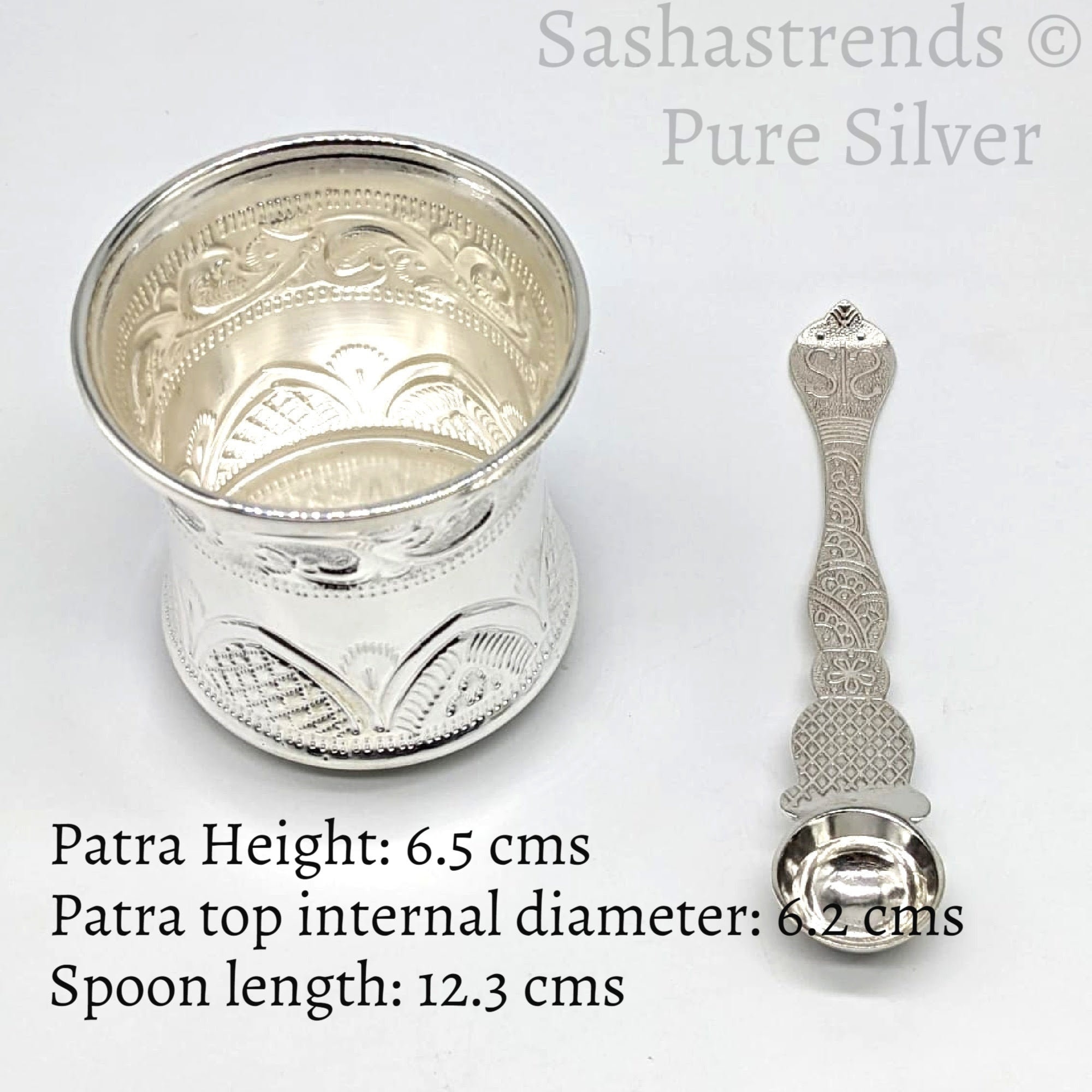 Pure Silver Panchapatra Set 925 Silver Gift Items Pooja - Etsy