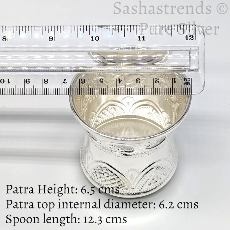 Pure Silver Panchapatra Set 925 Silver Gift Items Pooja | Etsy