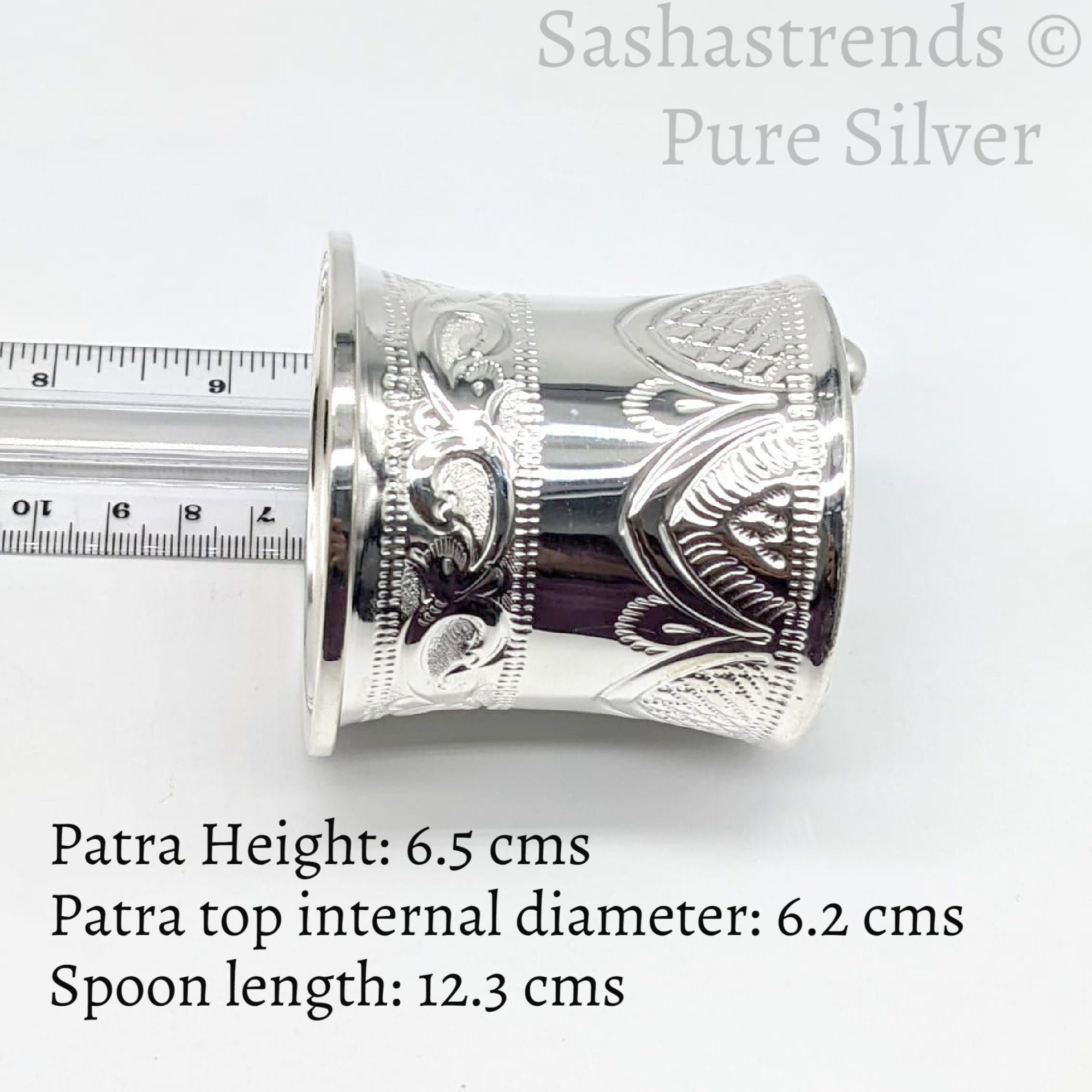 Pure Silver Panchapatra Set 925 Silver Gift Items Pooja - Etsy