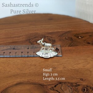 925 Silver Gomatha/ Cow & Calf Silver Gift Items Silver Pooja Items for ...