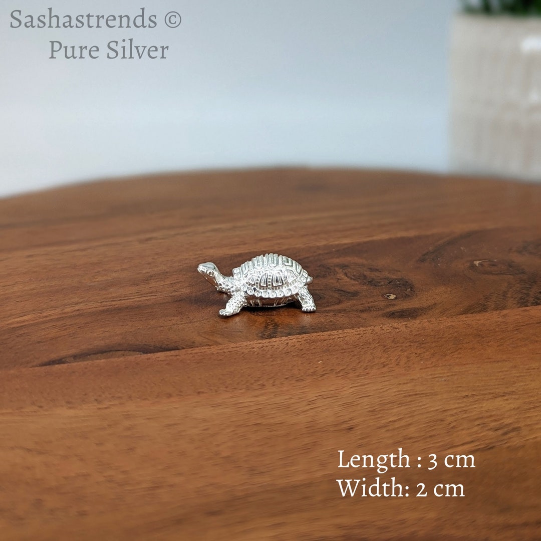 Pure Silver Tortoise - Silver Gift Items- Silver Pooja Items for Home ...