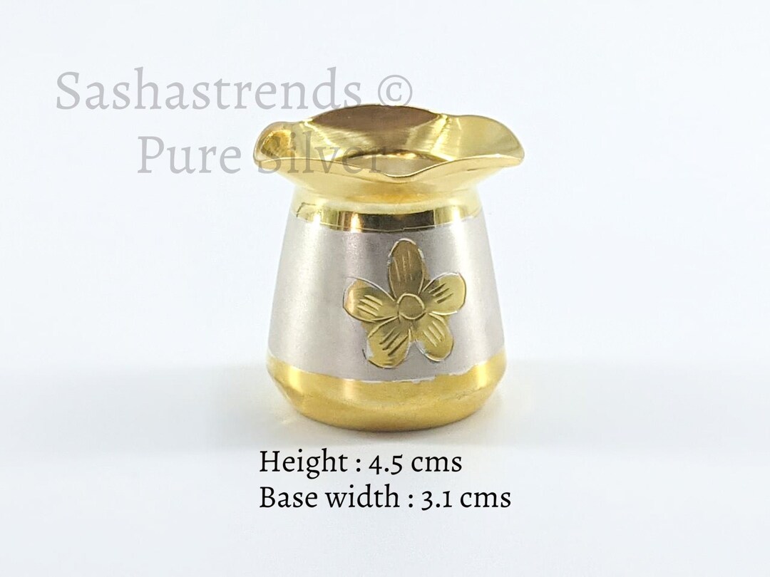 Pure Silver Indian Traditional Sombu/lota/cup- Gift Items- Silver Pooja ...