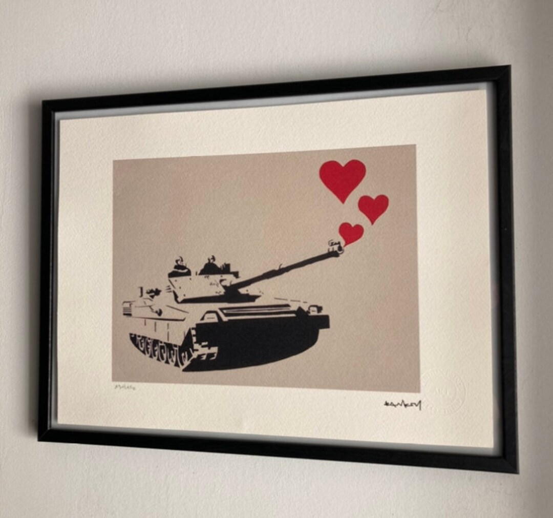 BANKSY: Tank Love With Certificate - Etsy