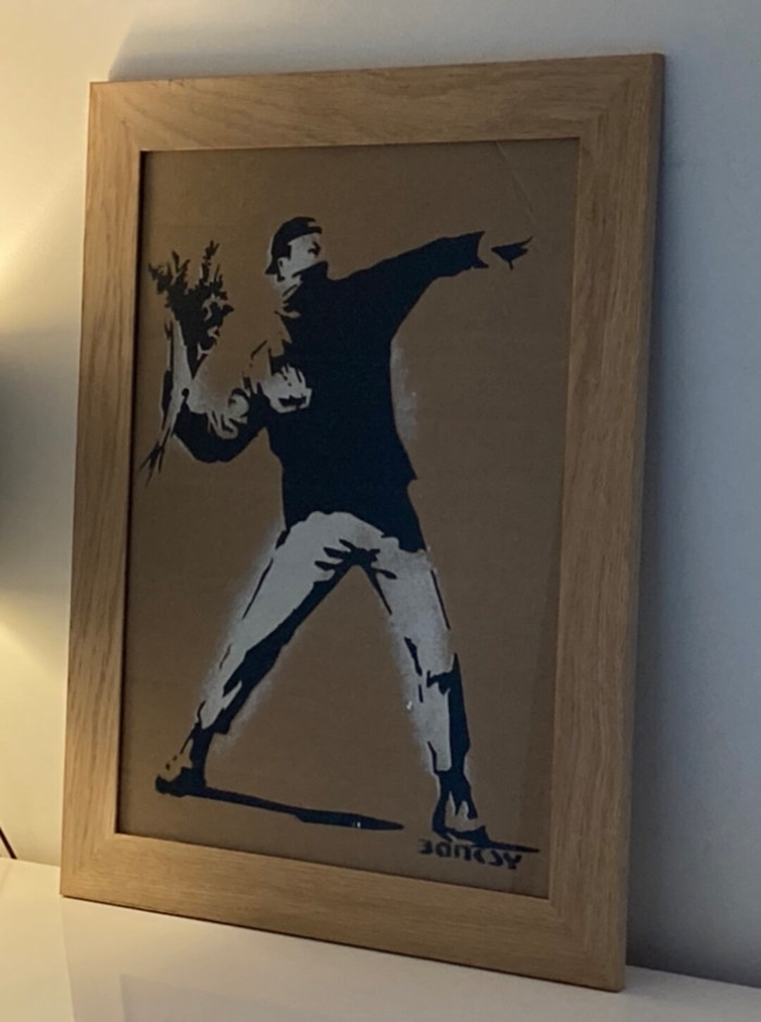 Banksy (d'après) : œuvre encadrée éditée en 20 exemplaires. Encadrement ...