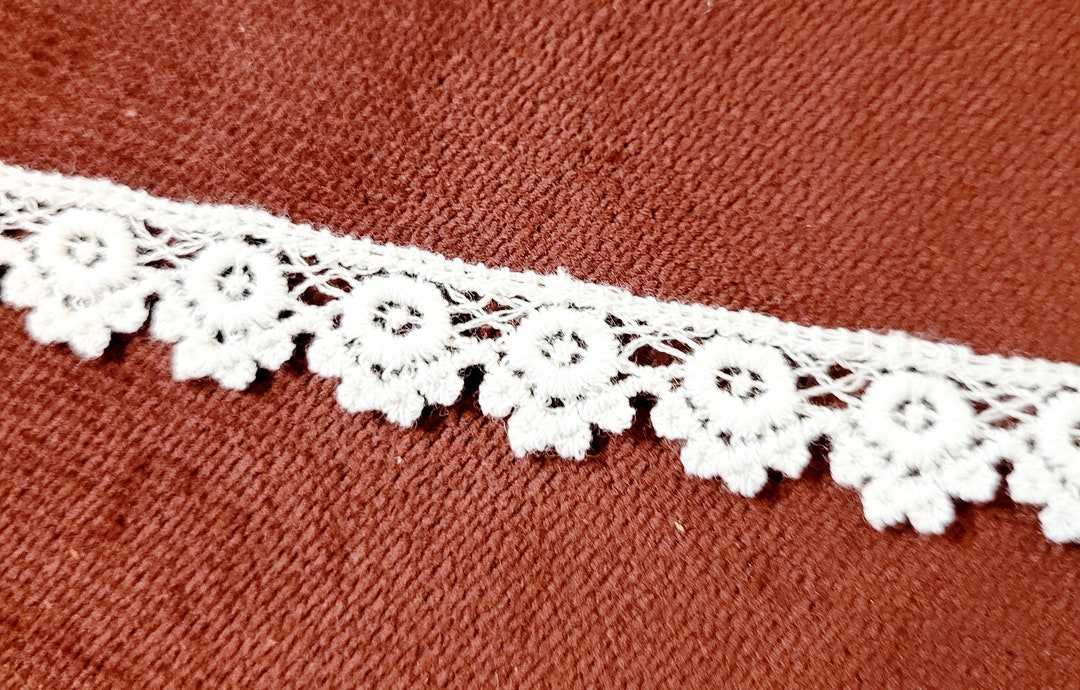 Vintage White Small Circle Design Trim 1/2 Inch 1 Yard - Etsy