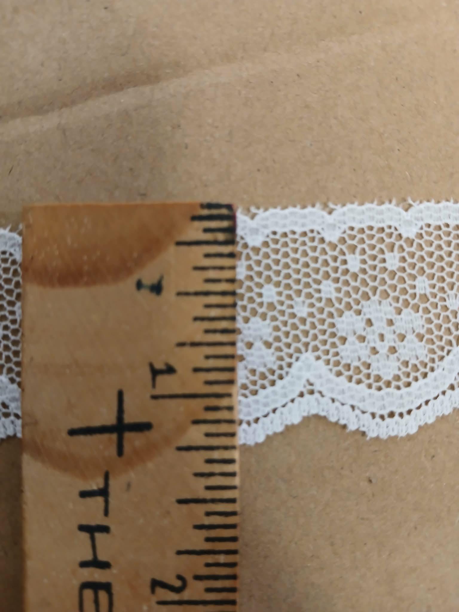 White Flower Small Lace Trim 1 1/4 Inches 2 Yards - Etsy