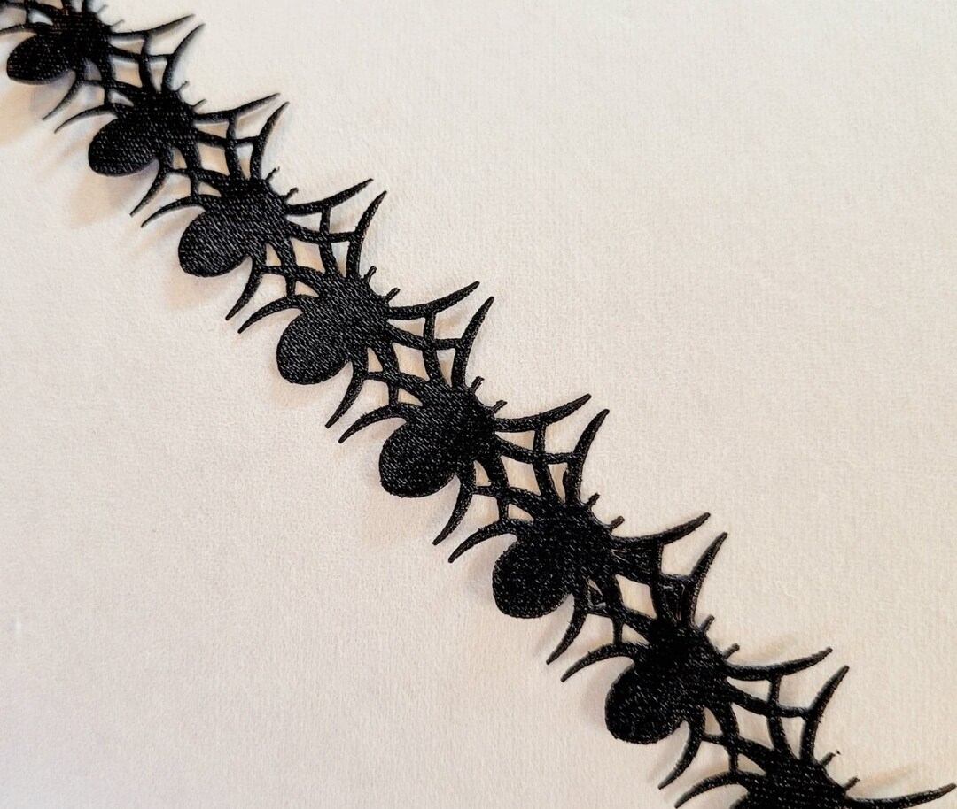 Black Spider Shape Ribbon 7/8 Inch 2 Yards - Etsy