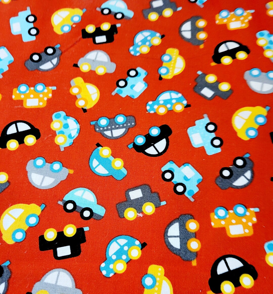 Cars Cotton Fabric 44 in Wide 1 Yard - Etsy