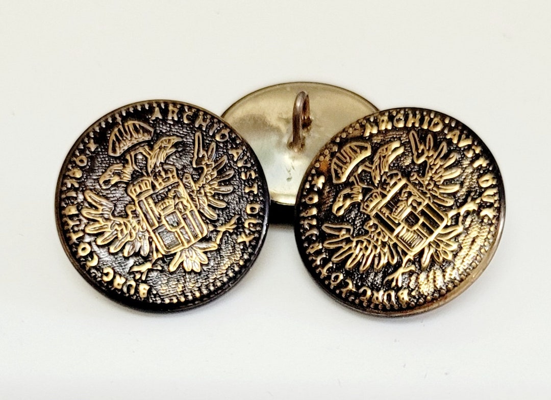 Vintage Antique Buttons Archid Avst Dux Burg Co Tyr 1780X Set of 4 - Etsy