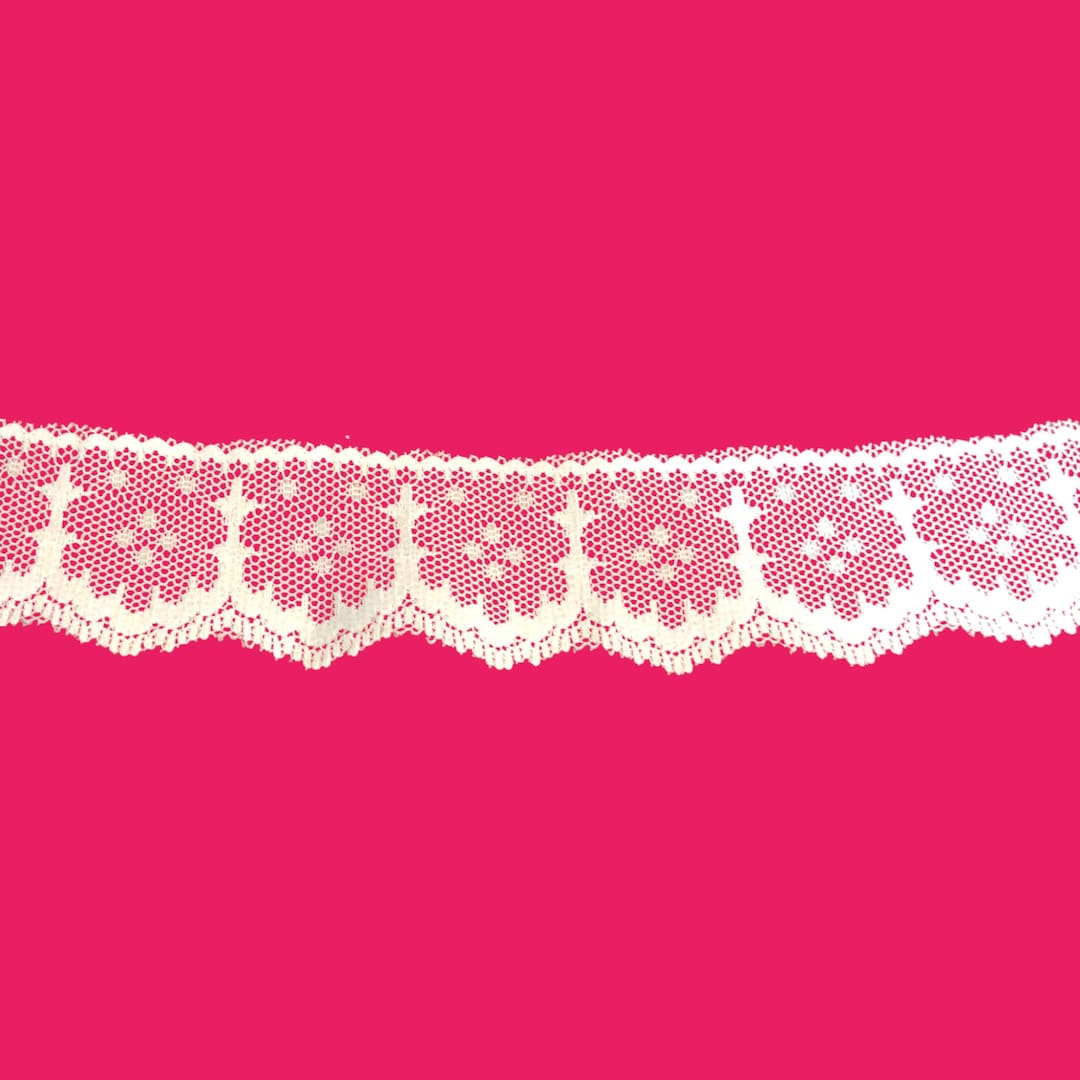 White Snowflake Lace Trim 1 3/8 Inches 2 Yard - Etsy