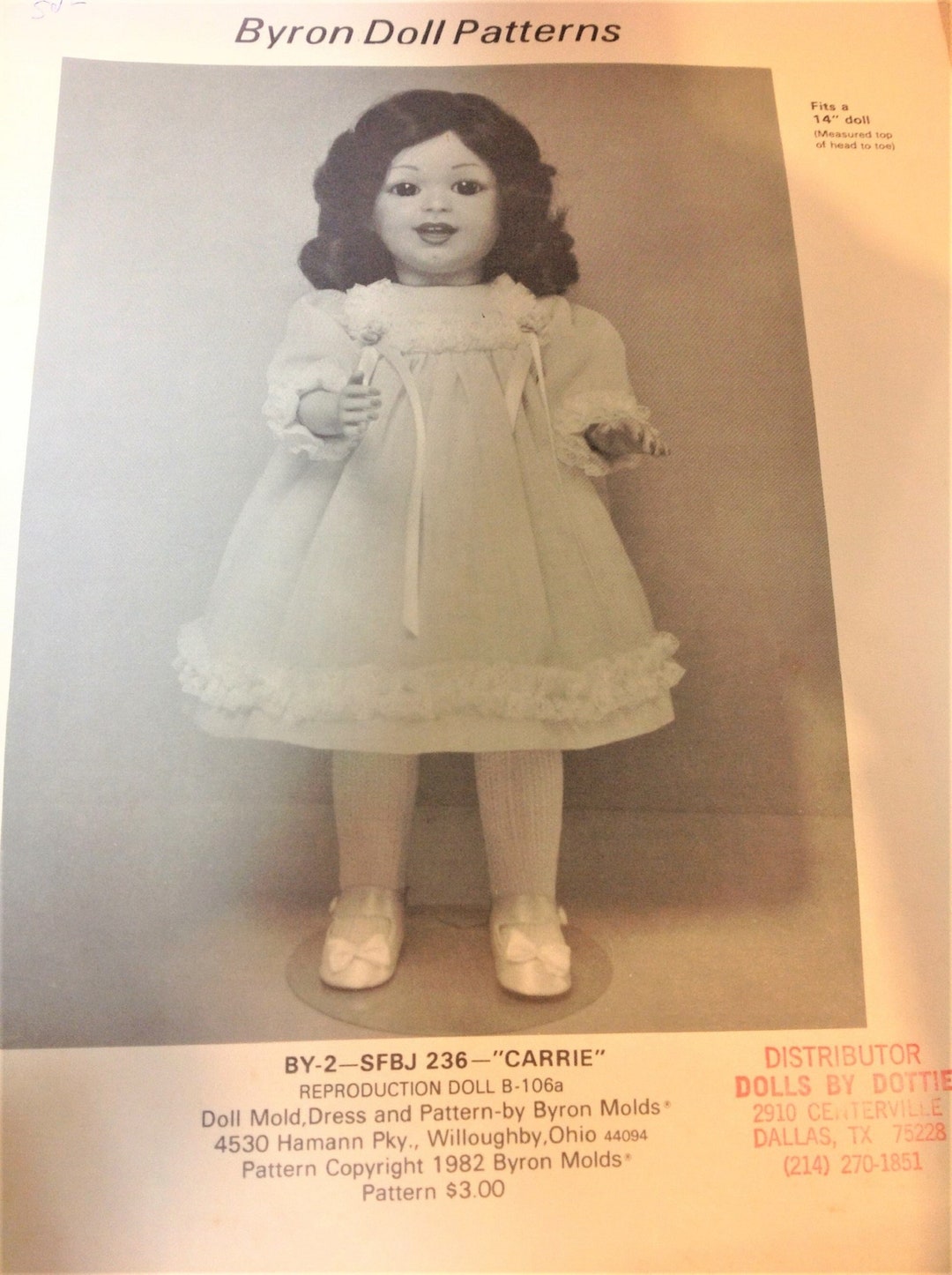 Byron Doll Pattern Carrie - Etsy