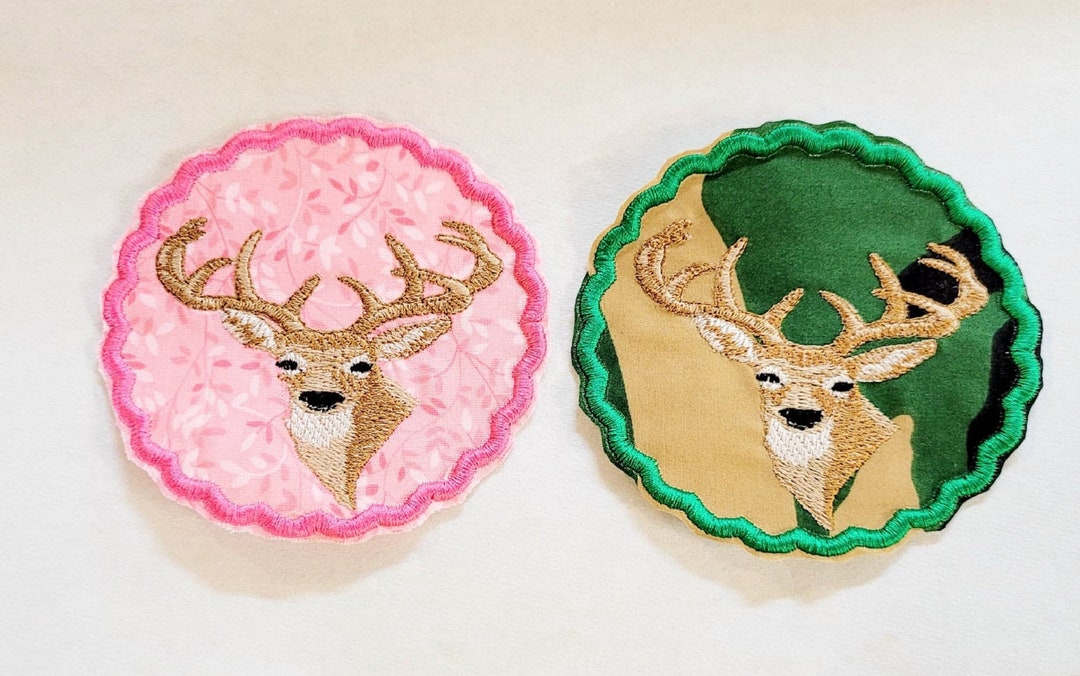 Deer Embroidered Patch - Etsy