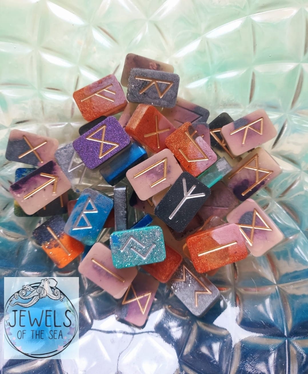 Nordic Futhark Viking Runes Full Set With Carry Pouch - Etsy