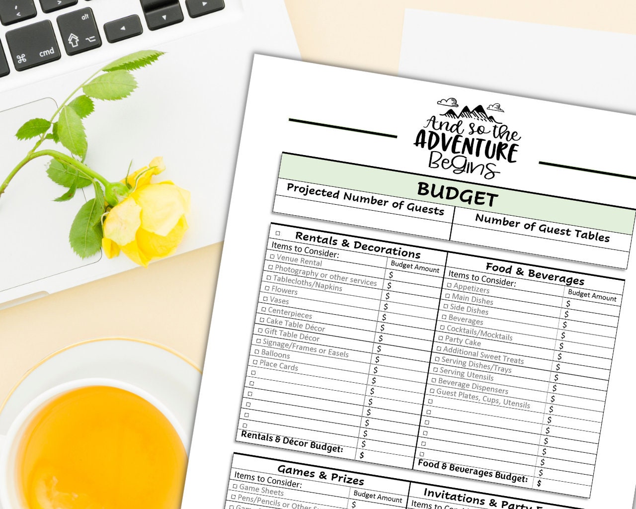 Hojas Imprimibles Para Planificar Un Baby Shower