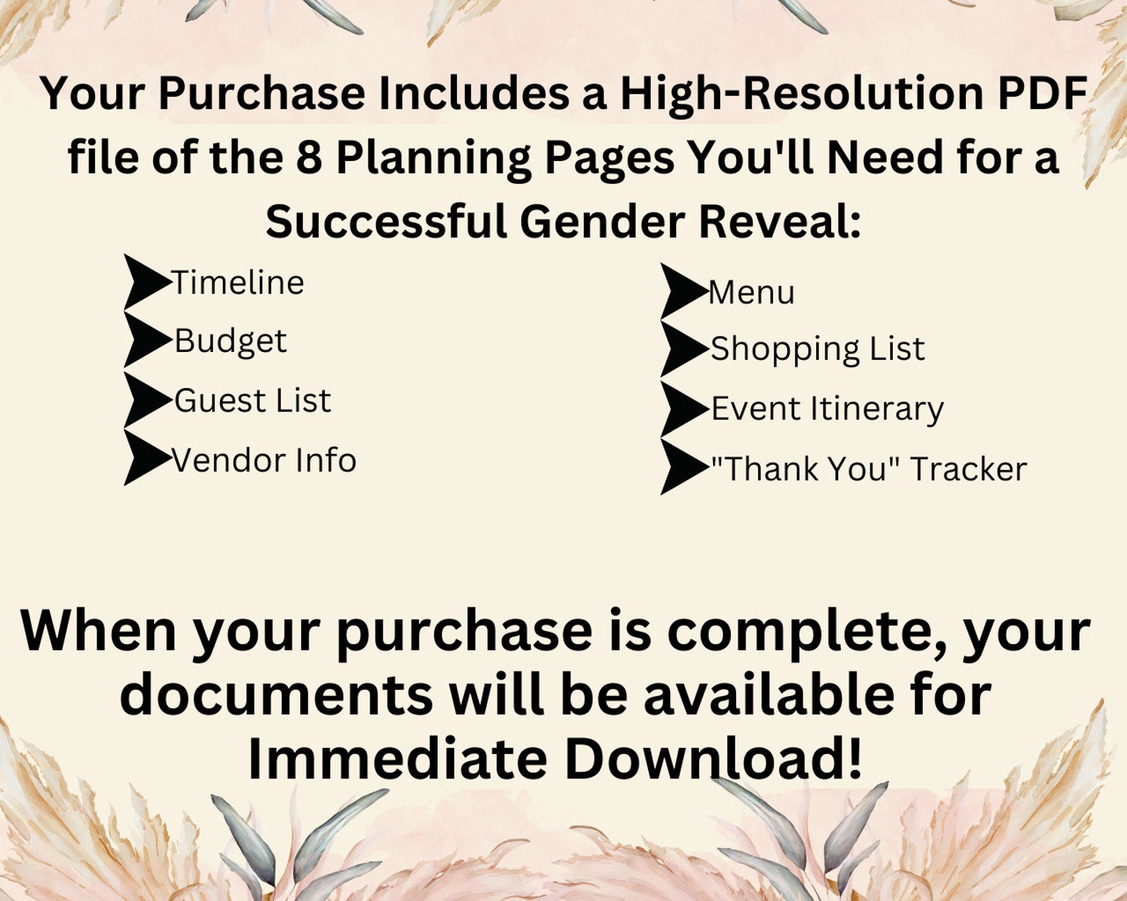 Printable Gender Reveal Planner Bundle: Party Planning Kit (PDF ...