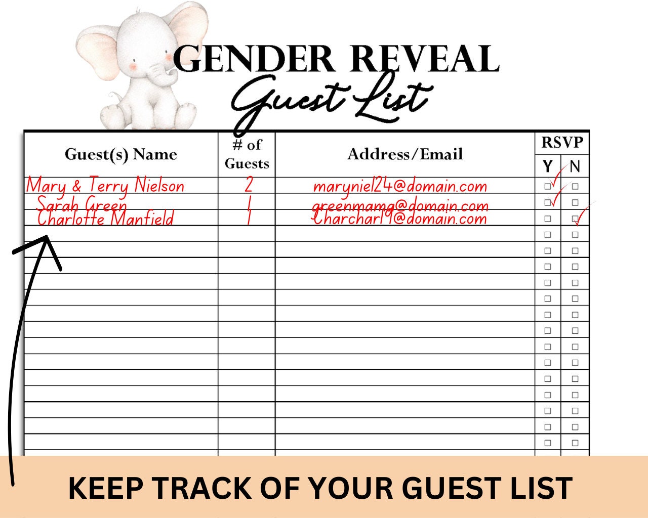 Printable Gender Reveal Planner Bundle Instant Download Downloadable ...