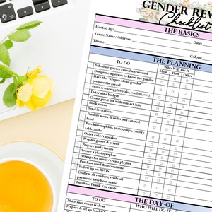 Printable Editable Gender Reveal Planning Template Checklist - Etsy
