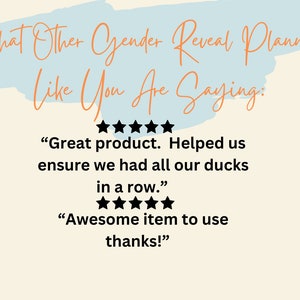 Printable Editable Gender Reveal Planning Template Checklist - Etsy