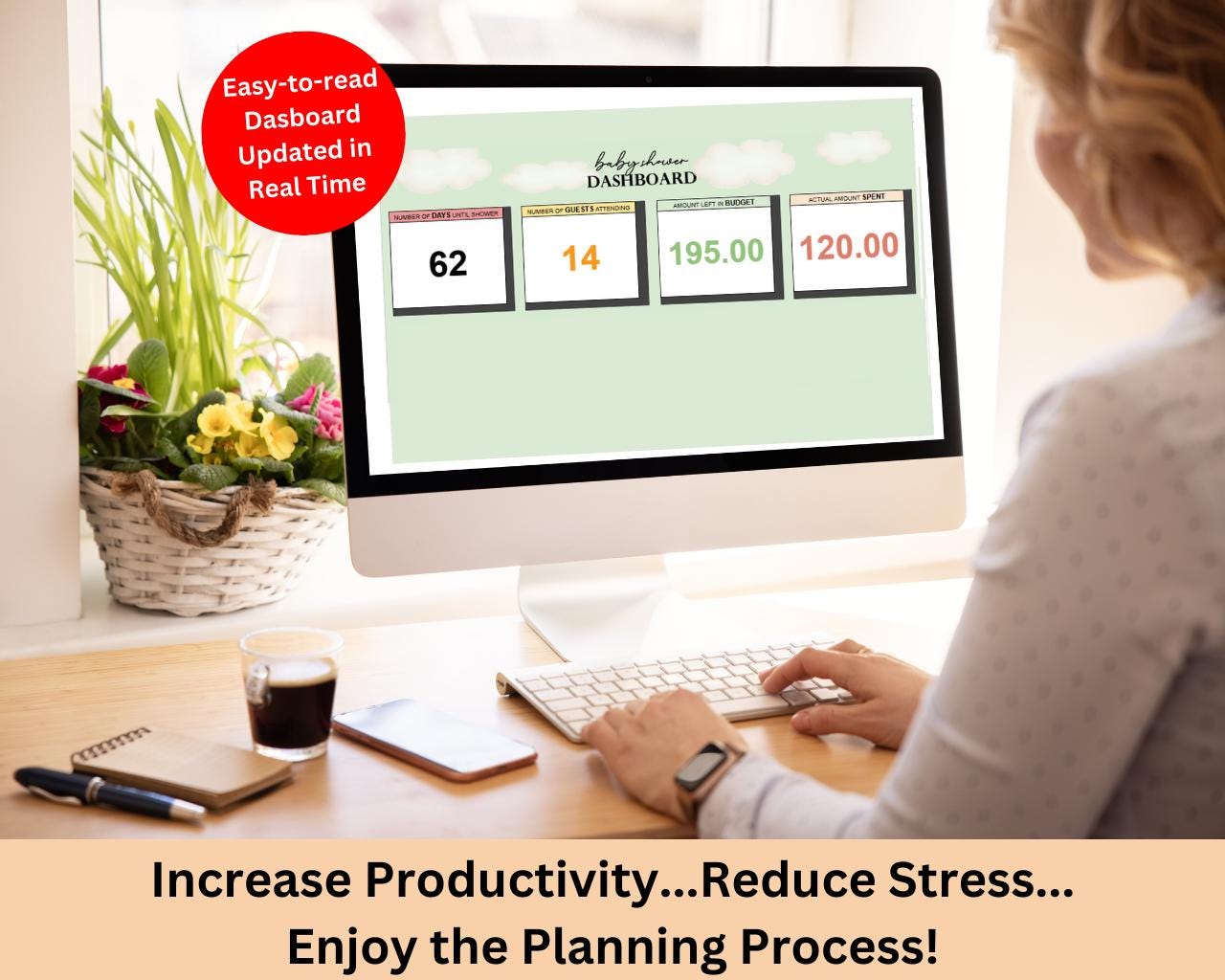 Google Sheets Baby Shower Planner: Organizer, Budget, Guest List ...