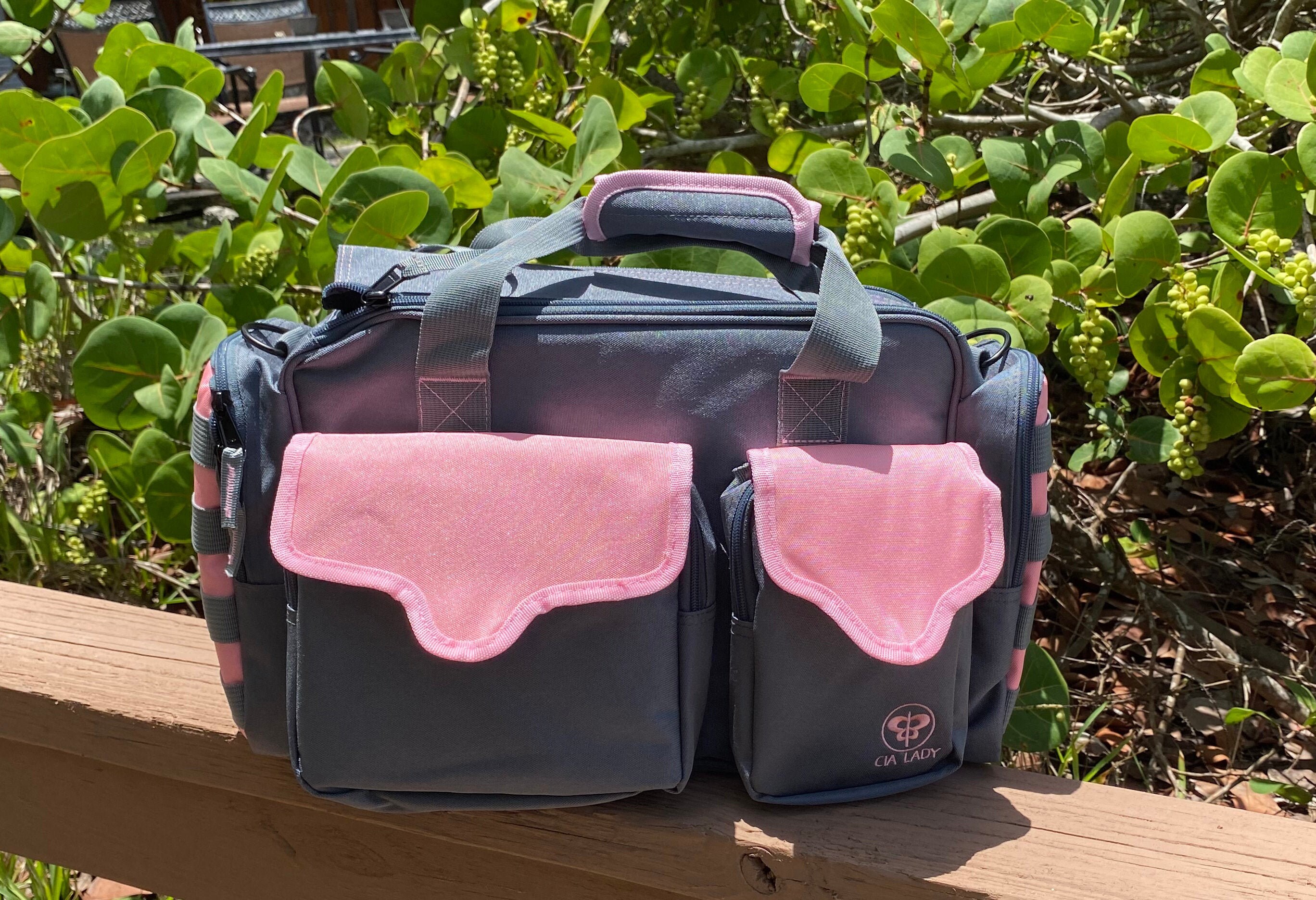 Womens Range Bag in Powder Pink, Overnight Bag, Pistol Bag, Range Bag ...