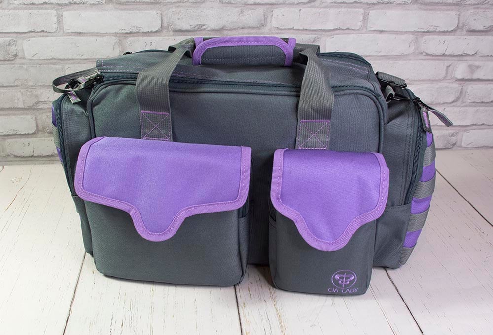 Womens Range Bag in Regal Purple, Overnight Bag, Pistol Bag, Range Bag ...
