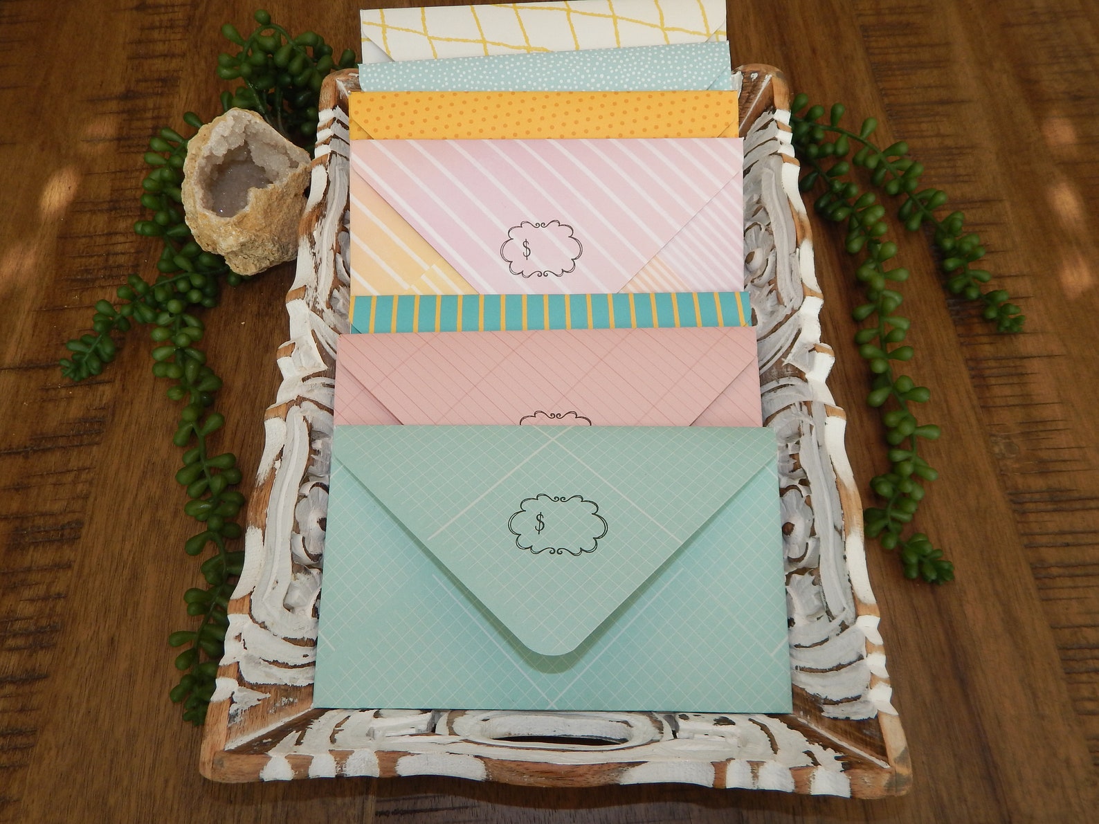 Money Saving Envelopes, Money Envelopes, Hand Stamped Money Envelopes ...