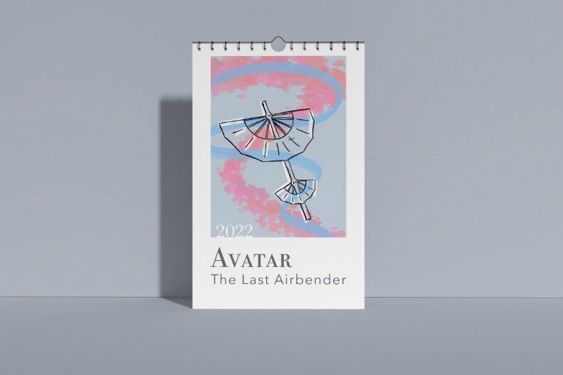 Avatar El último calendario de airbender 2022 Fanart | Etsy