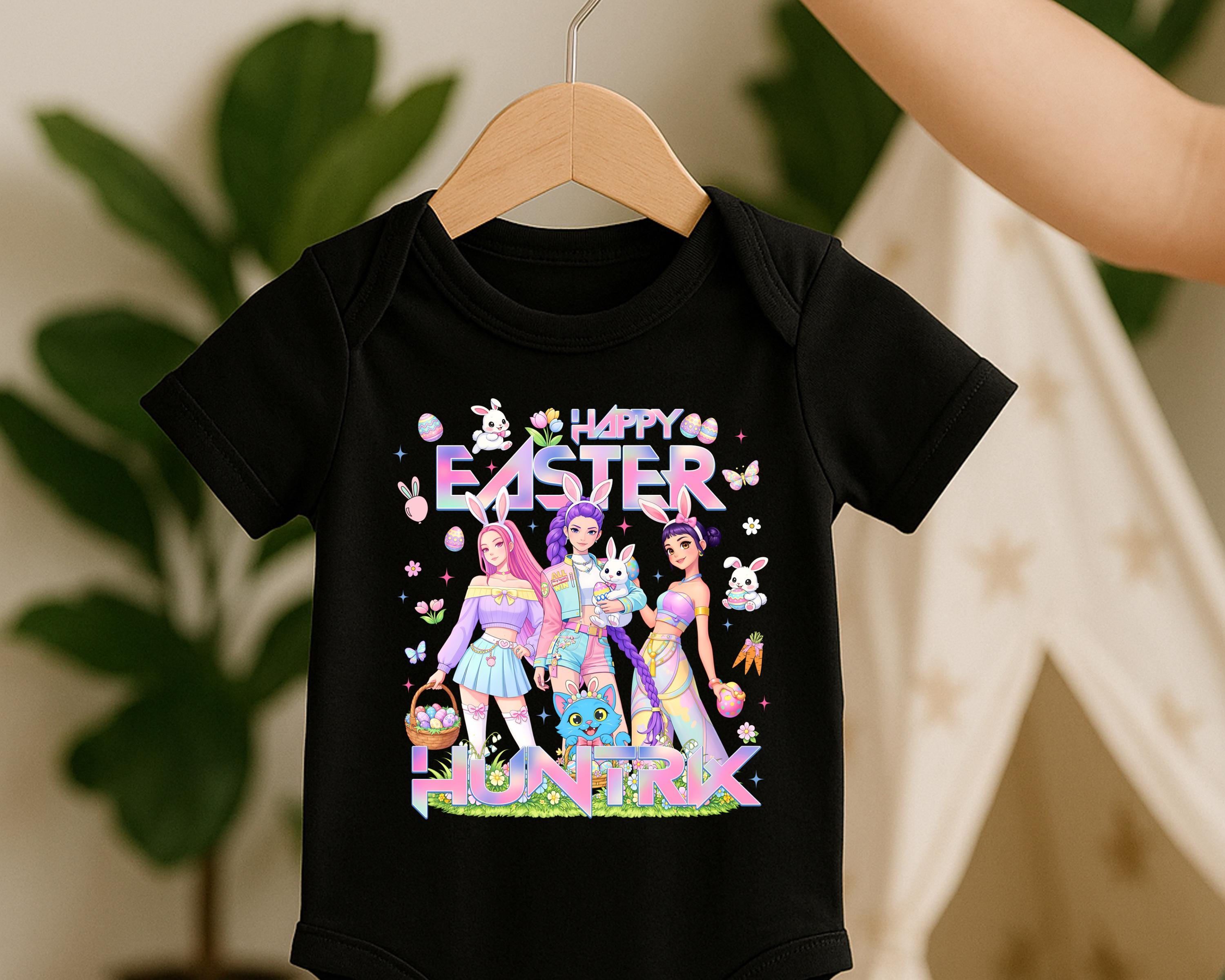Kpop Demon Hunters Easter DTF Transfers, Easter Huntrix Idol Group Heat ...