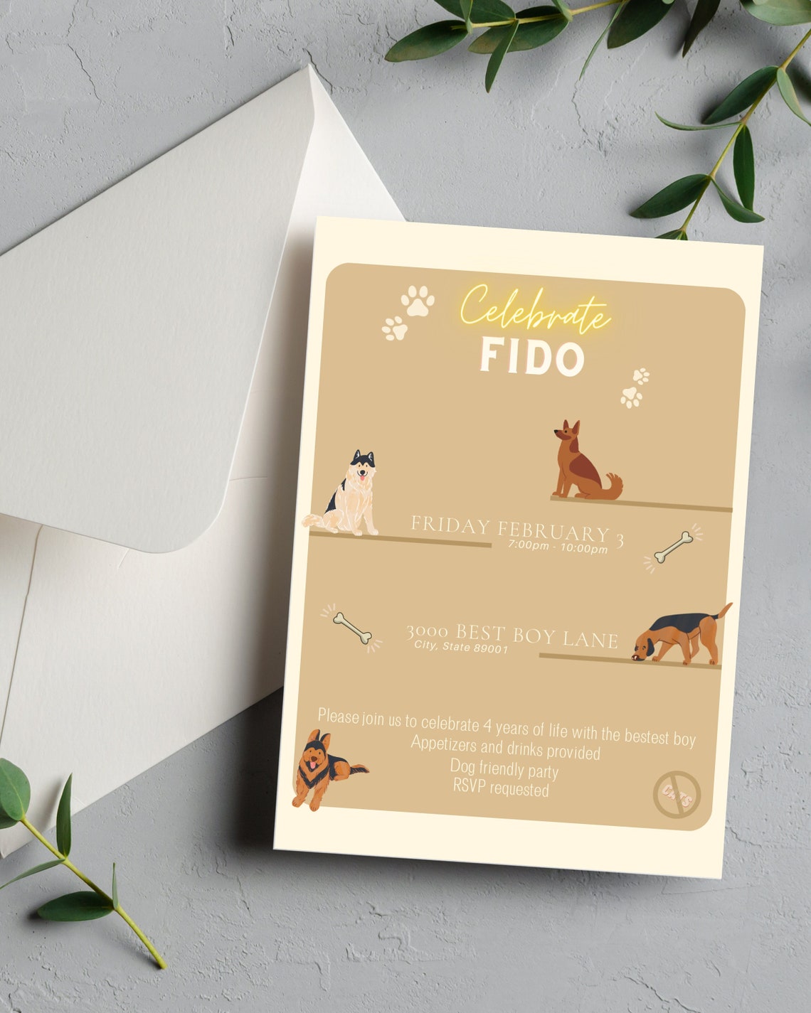 Printable Birthday Invitation, Digital Download Card, Funny Greeting ...