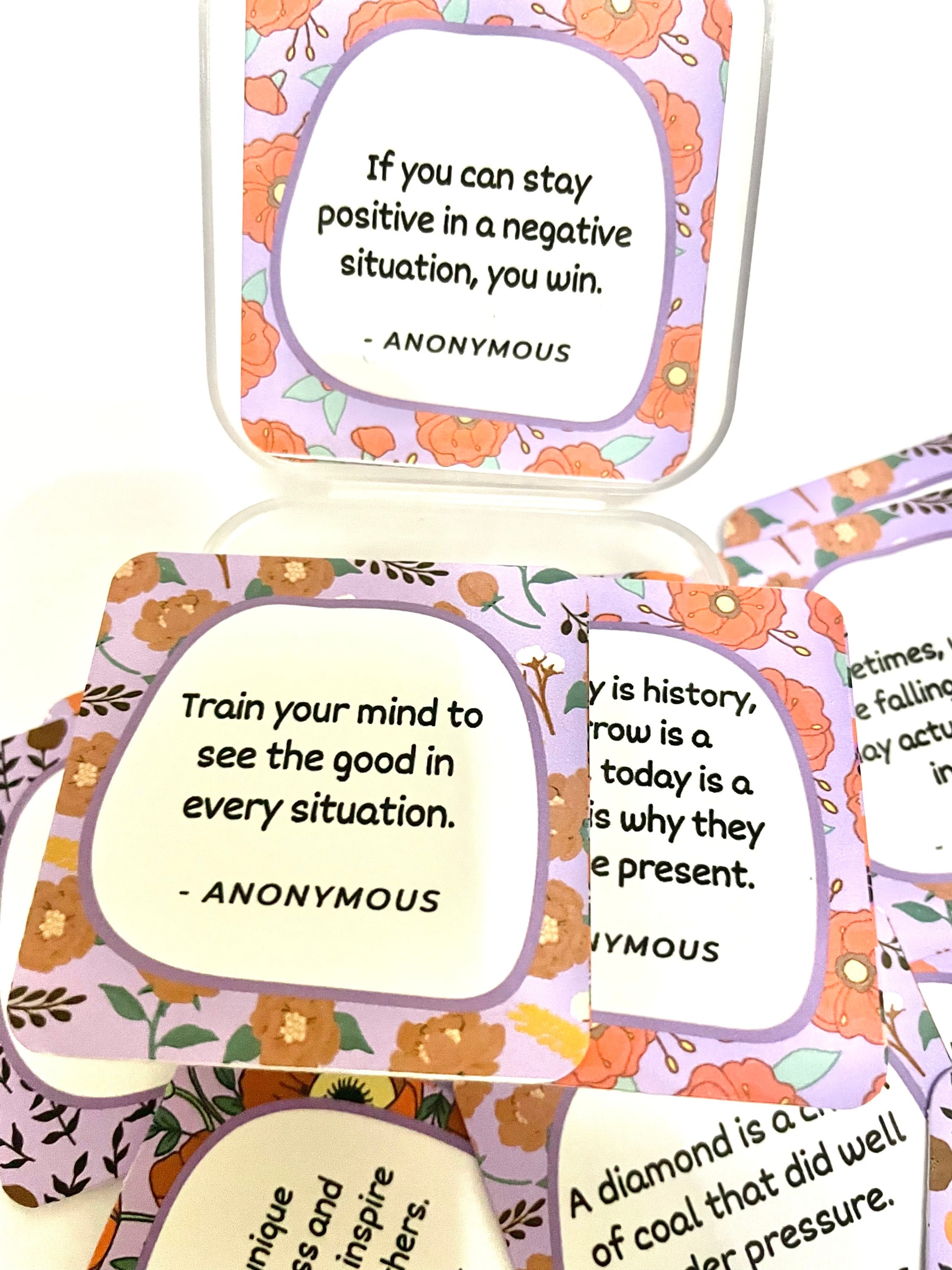 Positivity Card Deck, Words of Positivity, Affirmation Deck, Positivity ...