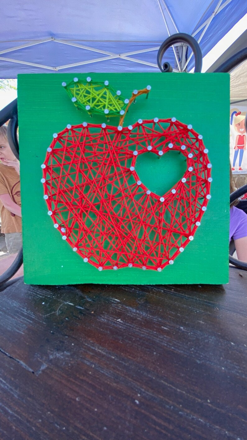 Apple String Art - Etsy