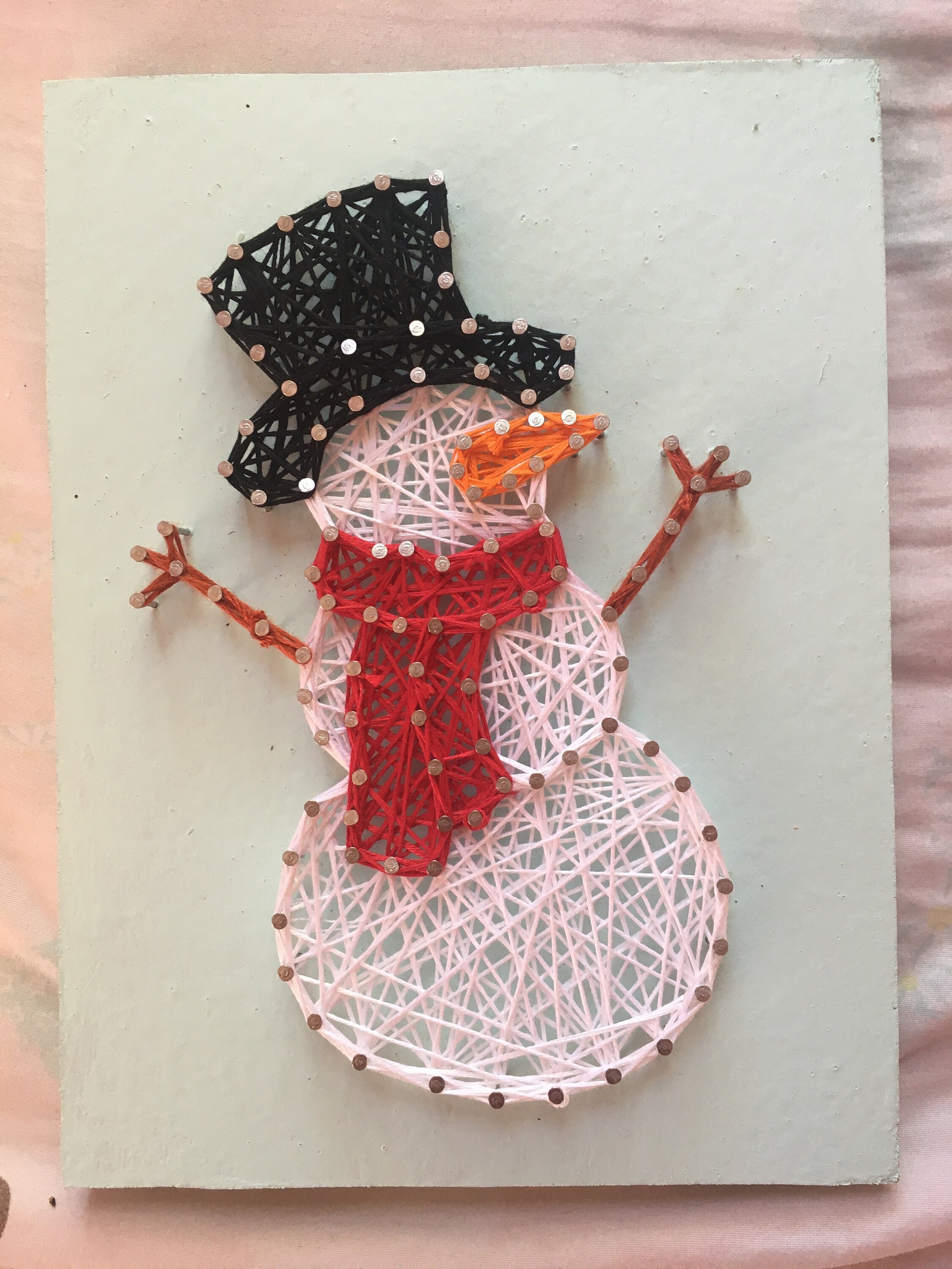 Snowman String Art - Etsy