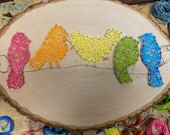 String Art Birds on a Wire - Etsy