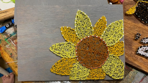 Flower String Art - Etsy