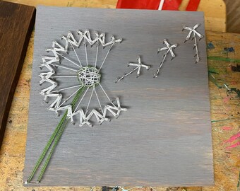 Stained Dandelion String Art Perfect for Everyday Home Decor Dandelion ...