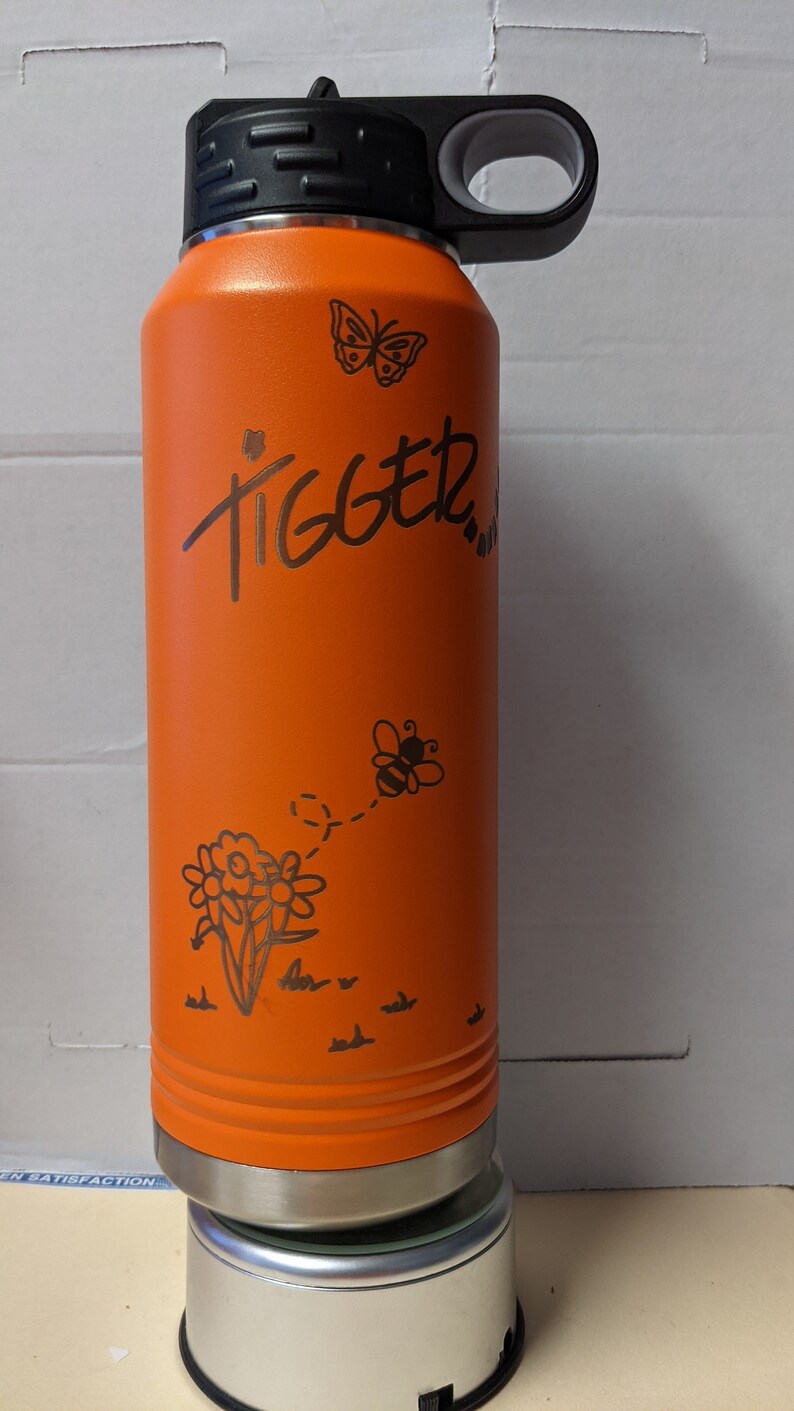 Winnie the Pooh Tigger Water Bottle or Tumbler Personalized - Etsy